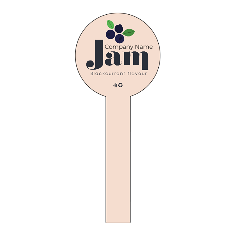 Personalised Blackcurrant Flavour Jam Jar Seal Labels | Labels Online