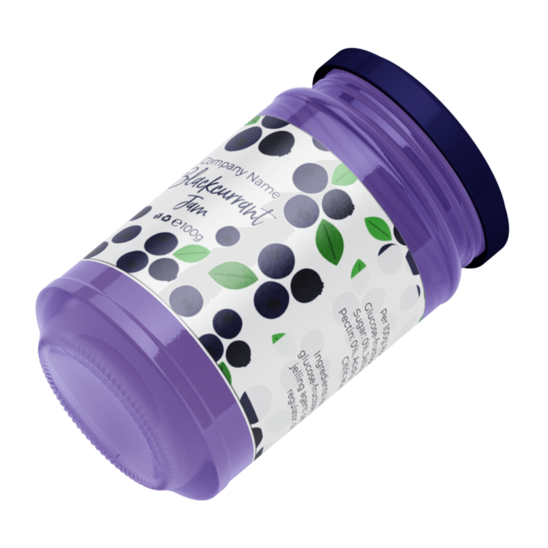 Personalised 500g Blackcurrant Jam Wraparound Labels 225x60mm | Labels ...