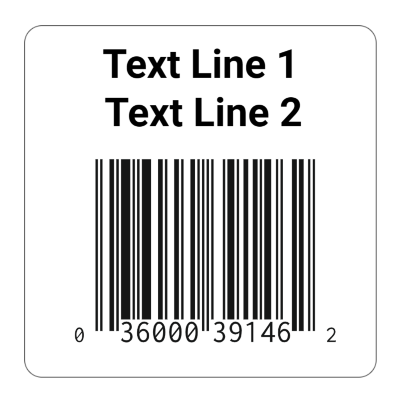 UPC Barcode Labels 40x40mm | Labels Online