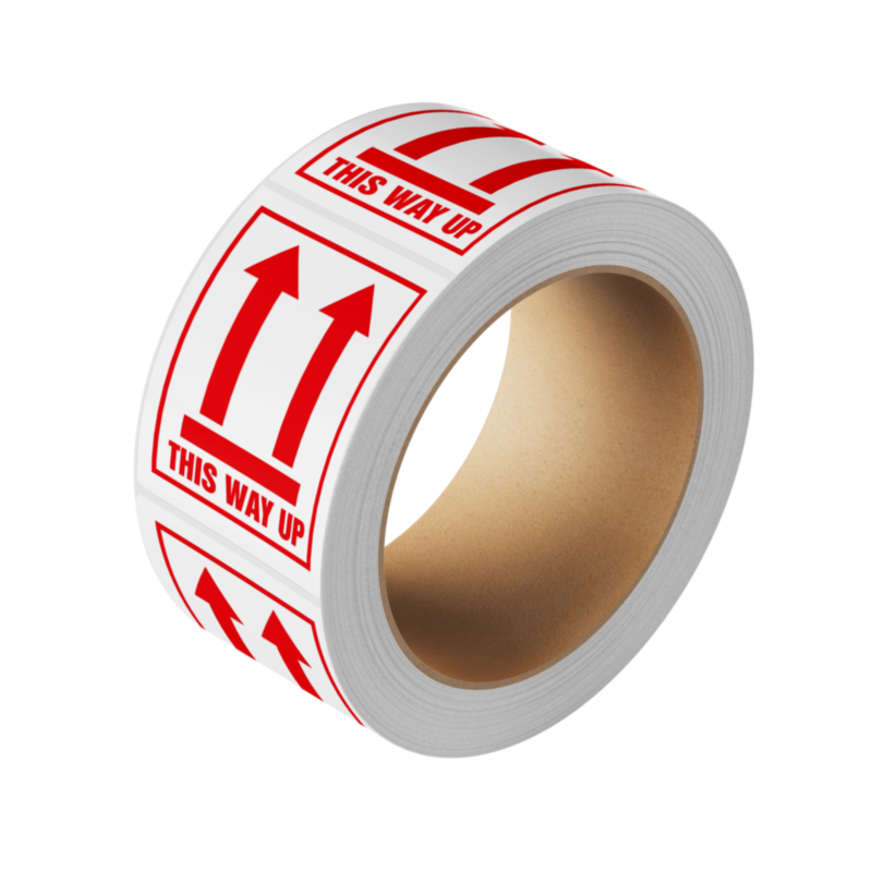 Red This Way Up Labels 80x110mm | Labels Online