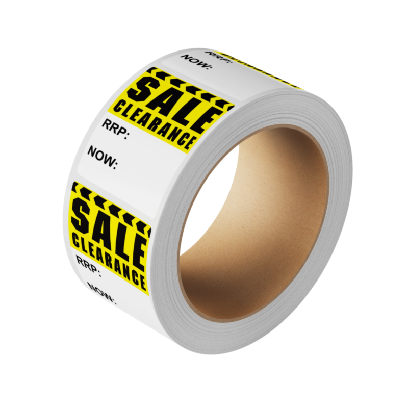 Clearance Sale RRP / Now Stickers 60x80mm Permanent | Labels Online