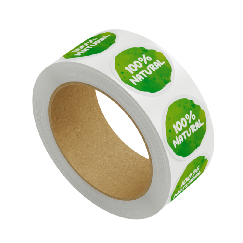100% Natural Labels 30mm | Eco Labels