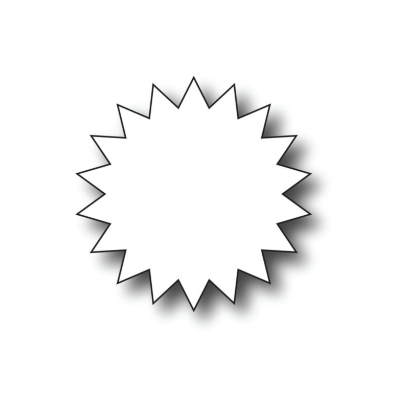 White Star Shaped Label 55mm | Labels Online