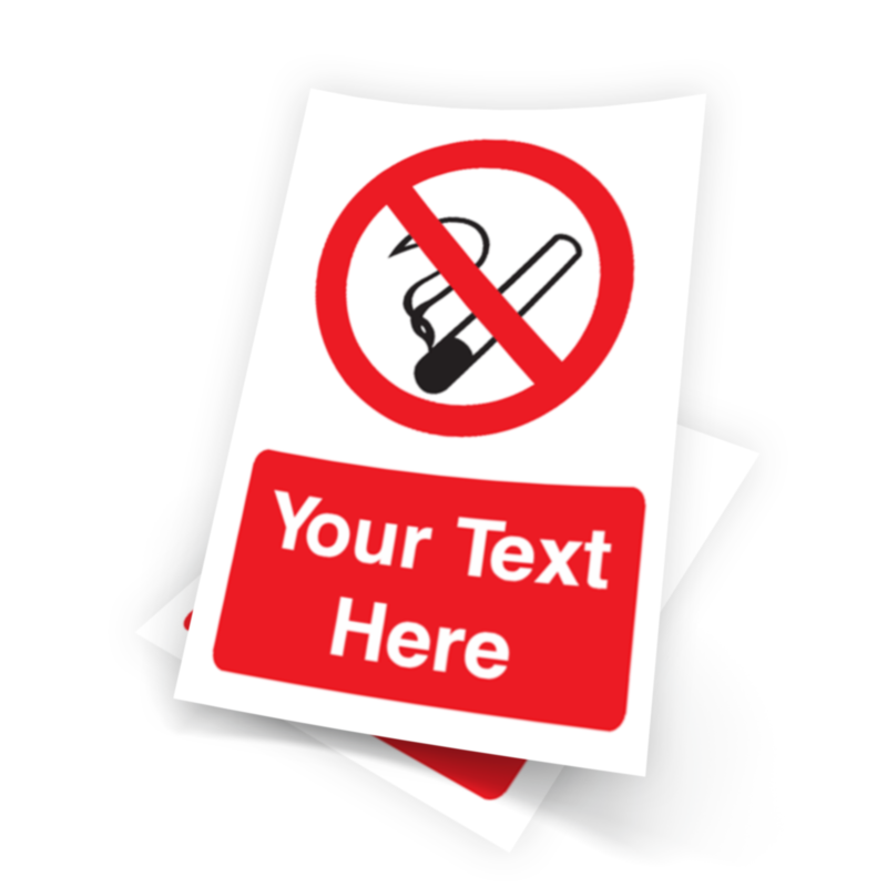 Custom No Smoking Labels 65x95mm | Labels Online