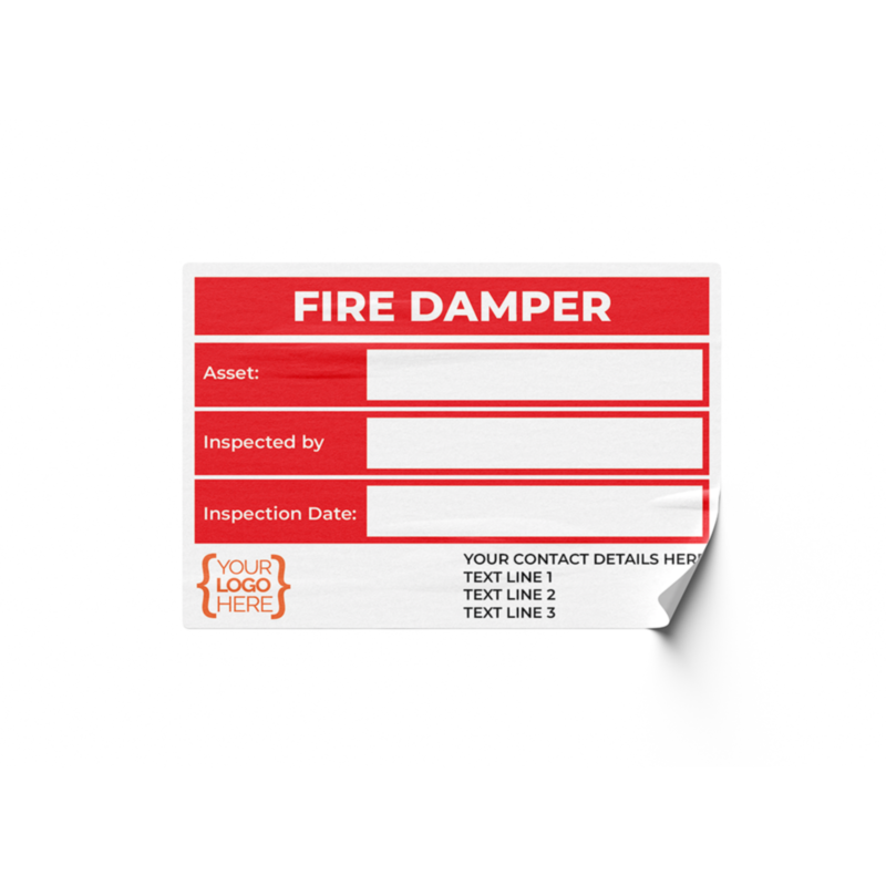 Personalised Personalised Fire Alarm Periodic Inspection Labels 95x65mm ...