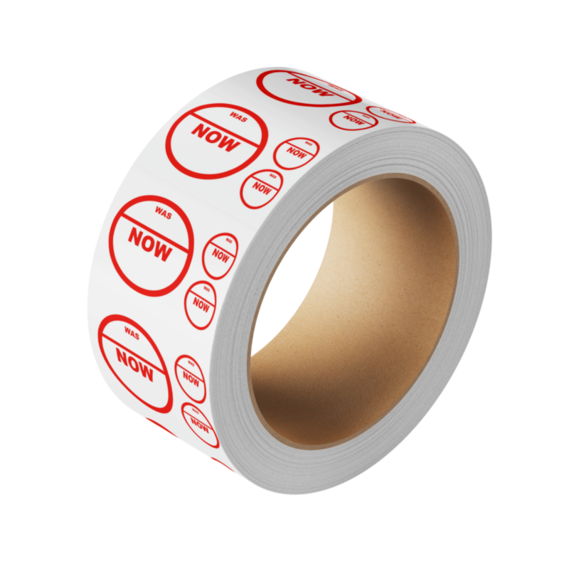 Was / Now Labels 50 & 24mm Permanent | Labels Online