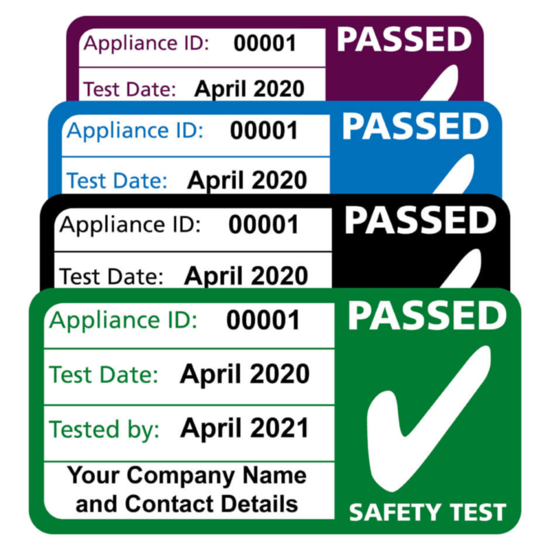 Personalised 4th Edition PAT Test Labels 50x25mm | Labels Online