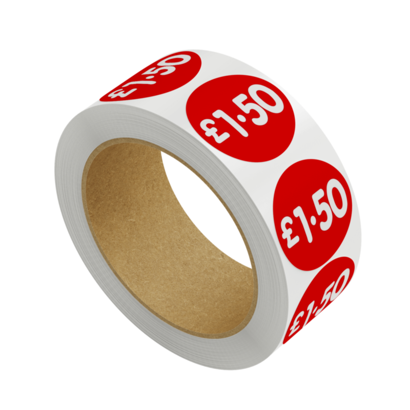 £1.50 Price Labels 50mm Removable | Labels Online