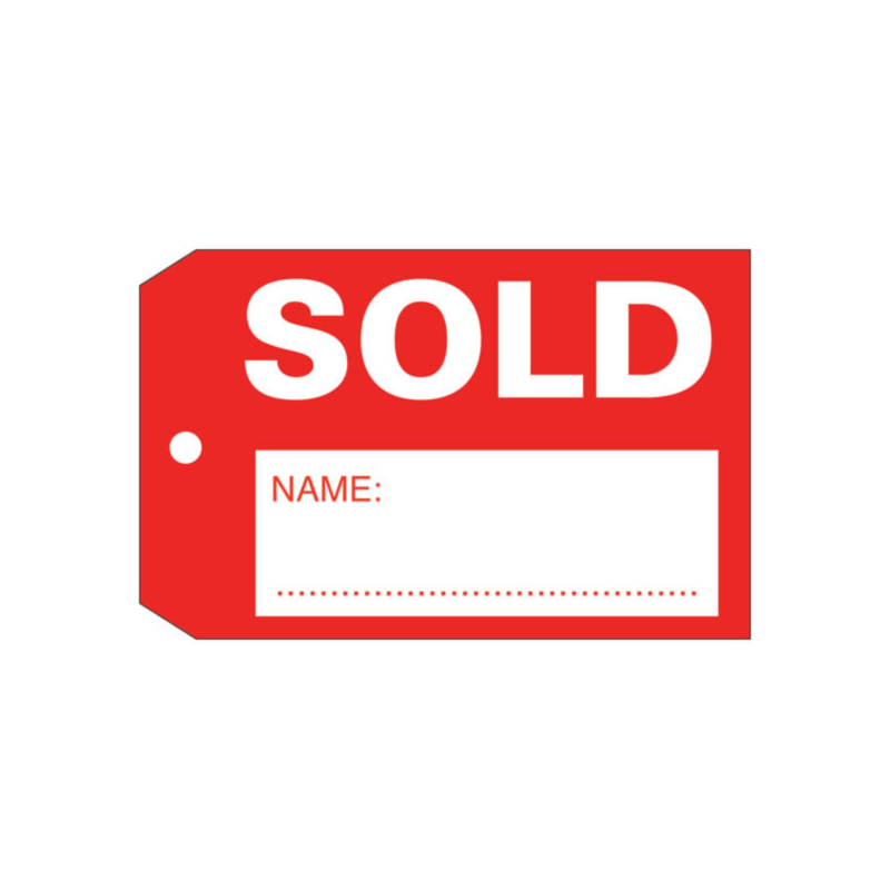 Sold Swing Tags 55x35mm | Labels Online