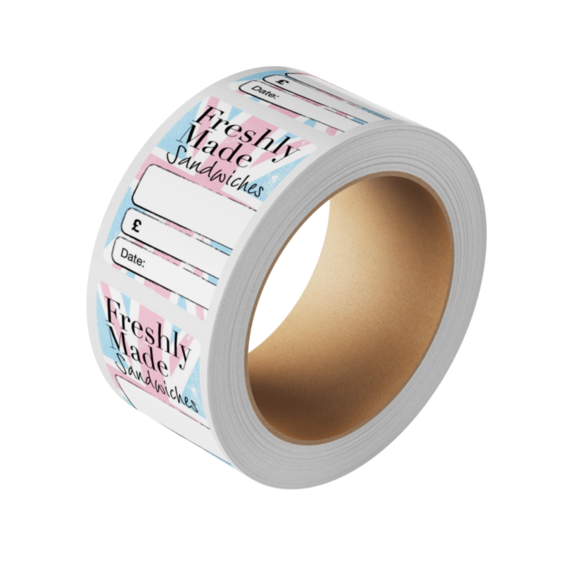Union Jack Sandwich Labels 50x73mm Permanent | Labels Online