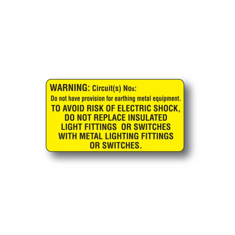 No Provision For Earth Labels 70x35mm | Labels Online