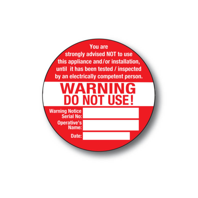 Warning Do Not Use Labels 75mm | Labels Online