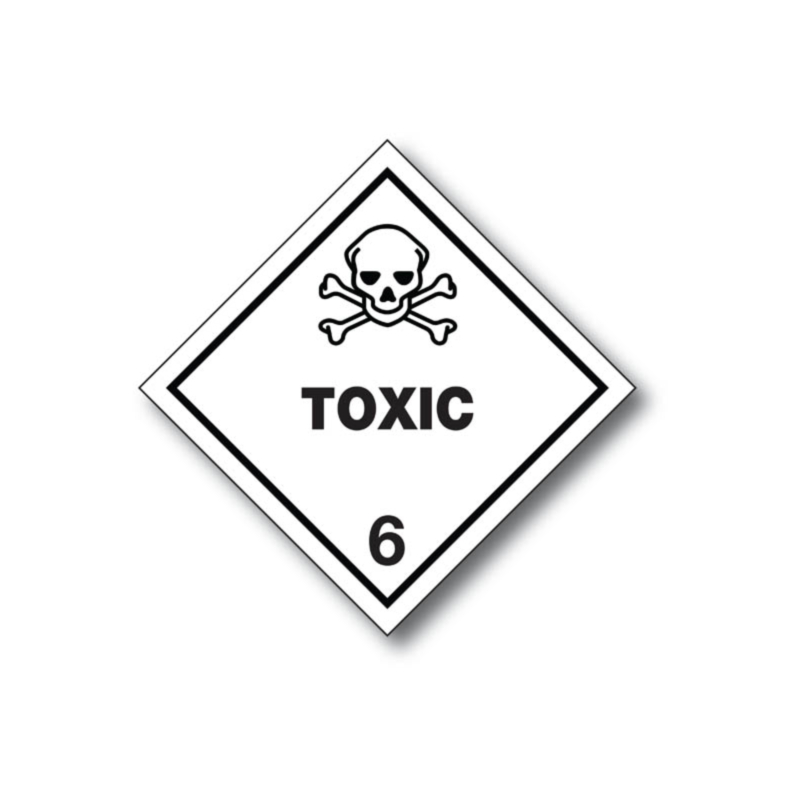 Class 6 Toxic Labels 100x100mm | Labels Online