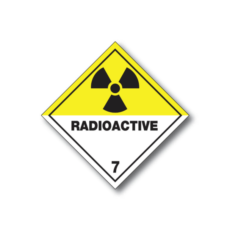Class 7 Radioactive Labels 100x100mm | Labels Online