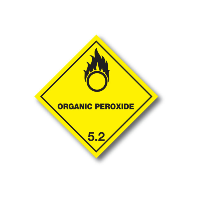 Organic Peroxide 5.2 Hazard Labels 100x100mm | Labels Online