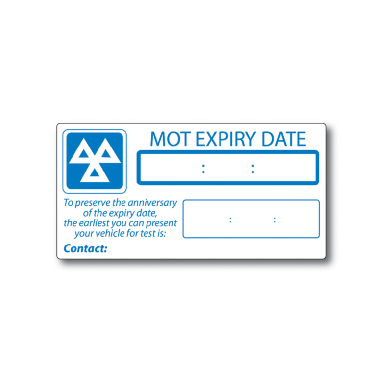 MOT Expiry Labels 149x75mm | Labels Online