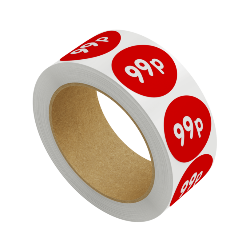 99p Price Labels 40mm Removable | Labels Online