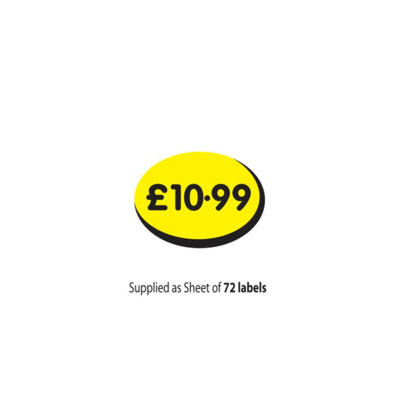 £10.99 Price Label 19x14mm Permanent | Labels Online