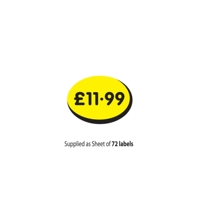 £11.99 Price Label 19x14mm Removable | Labels Online