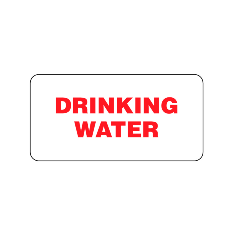 Drinking Water Labels 50x25mm | Labels Online