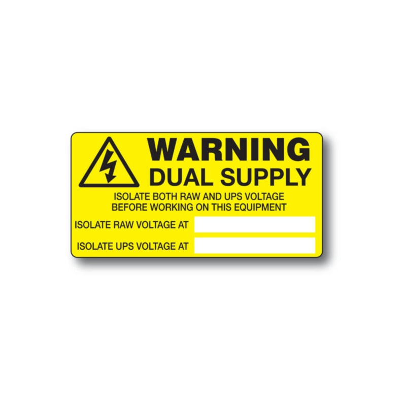 Dual Supply Labels 100x50mm | Labels Online