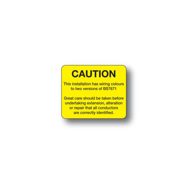 BS7671 Wiring Colours Labels 40x33mm | Labels Online