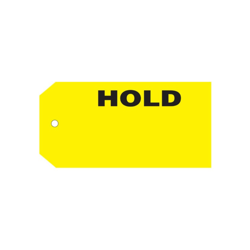 QC Hold Tag 110x55mm | Labels Online