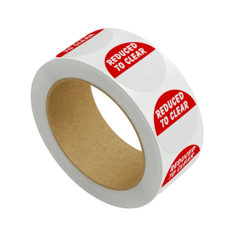 Reduced to Clear Stickers 40mm Removable | Labels Online