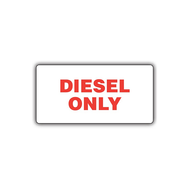 Diesel Only Labels 100x50mm | Labels Online