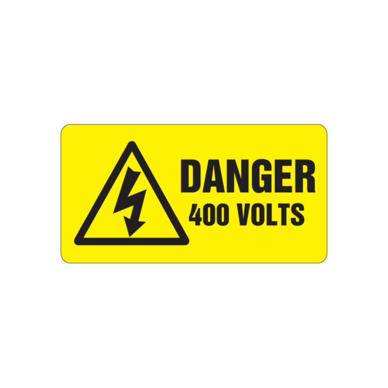 Danger 400 Volts Labels 63x33mm | Labels Online
