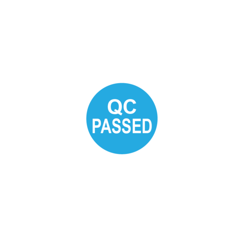 Blue QC Passed Stickers 10mm Diameter | Labels Online