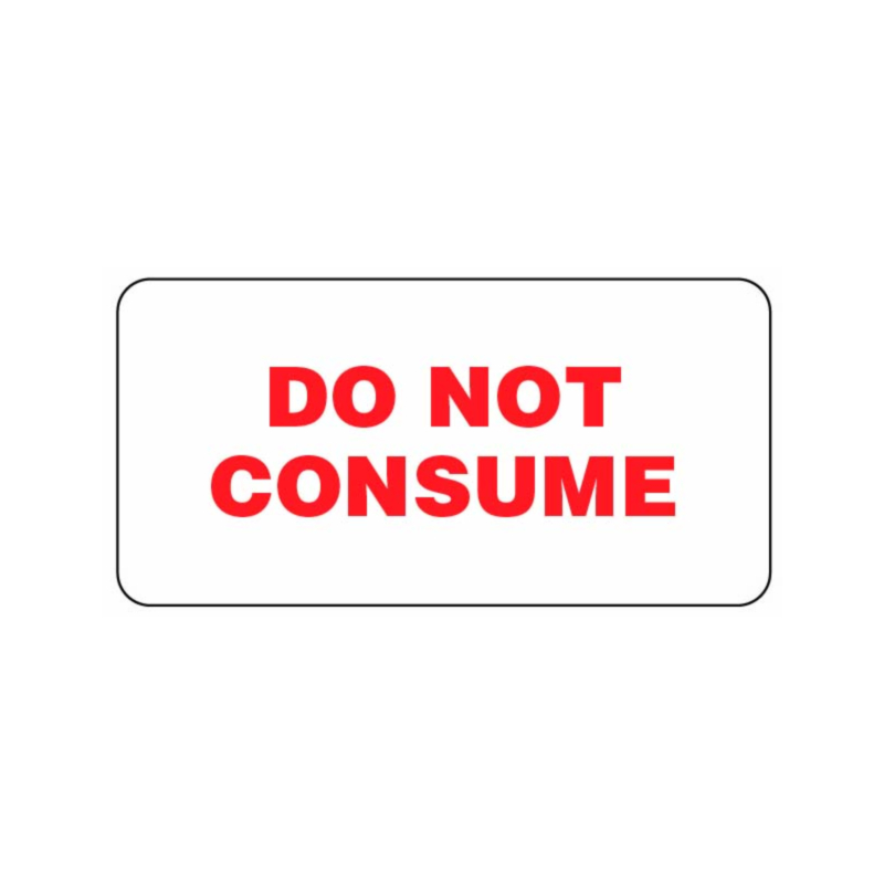 Do Not Consume Labels 50x25mm | Labels Online