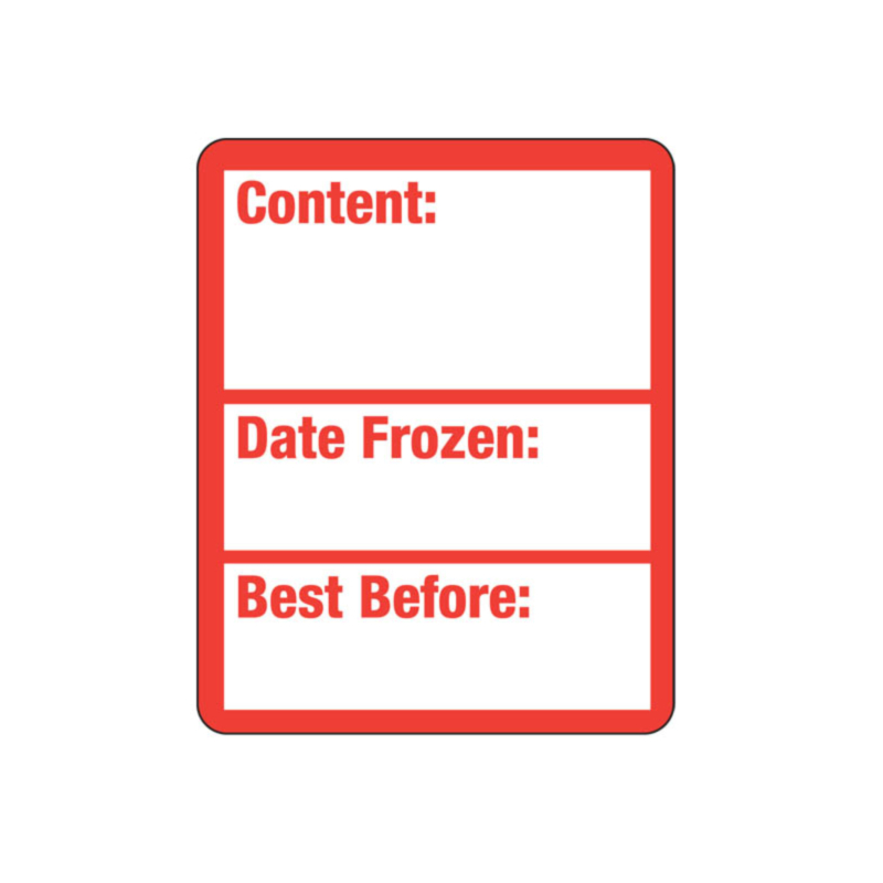 Frozen Food Best Before Labels 40x50mm | Labels Online