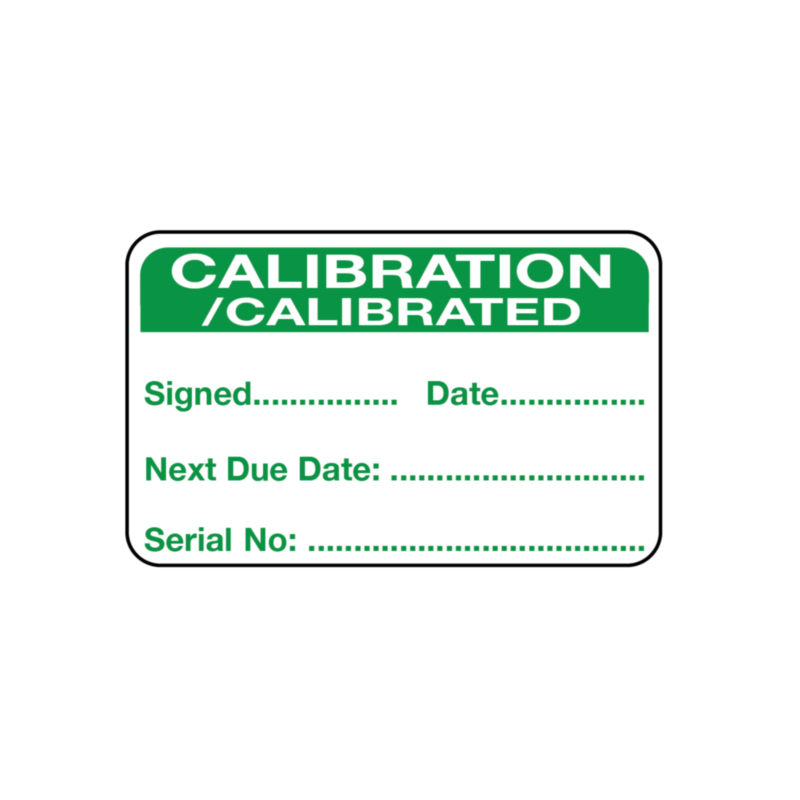 Serial Number Calibration Labels 40x25mm | Labels Online