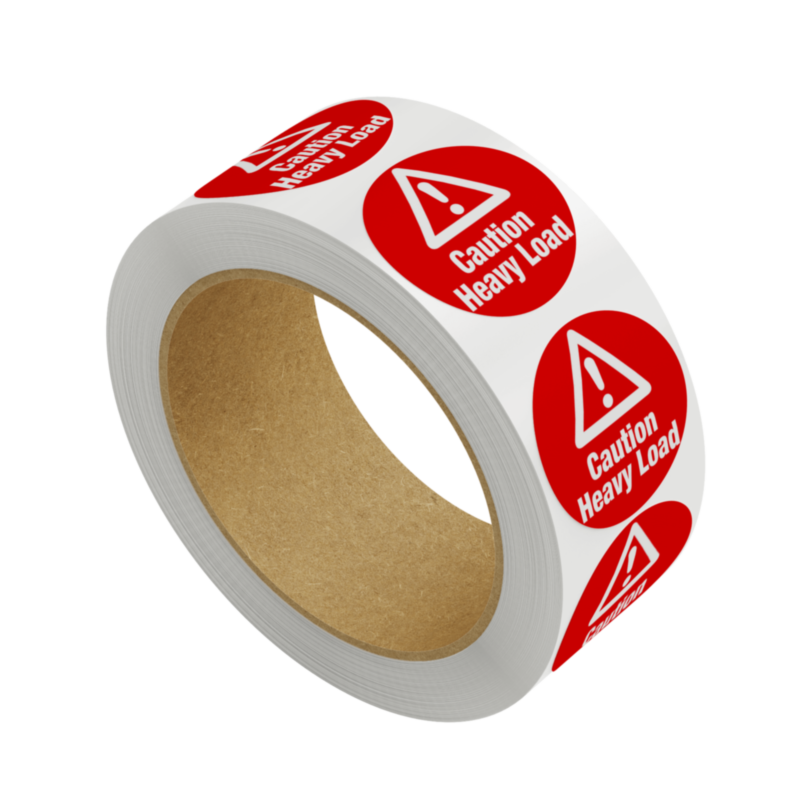 Caution Heavy Load Labels 50mm Removable | Labels Online