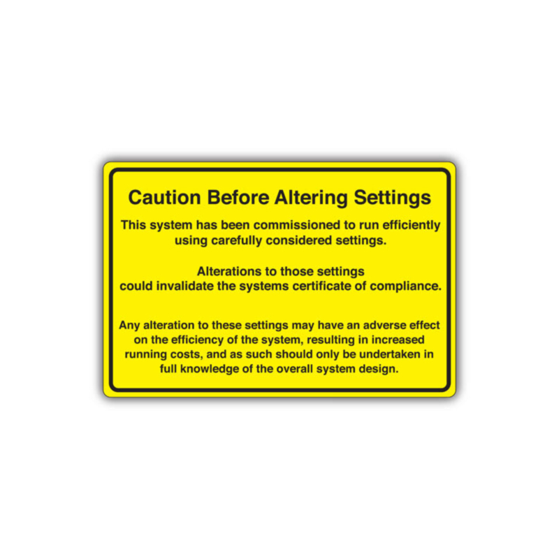 Solar Thermal Heat Pump Labels 120x80mm | Labels Online