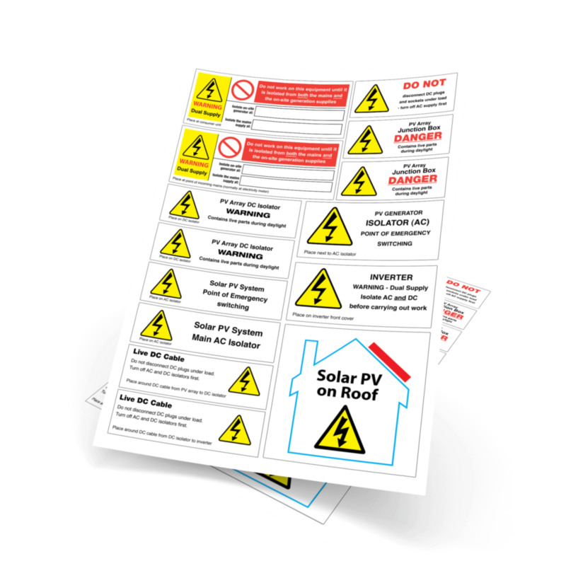 Solar PV Warning Labels | Labels Online