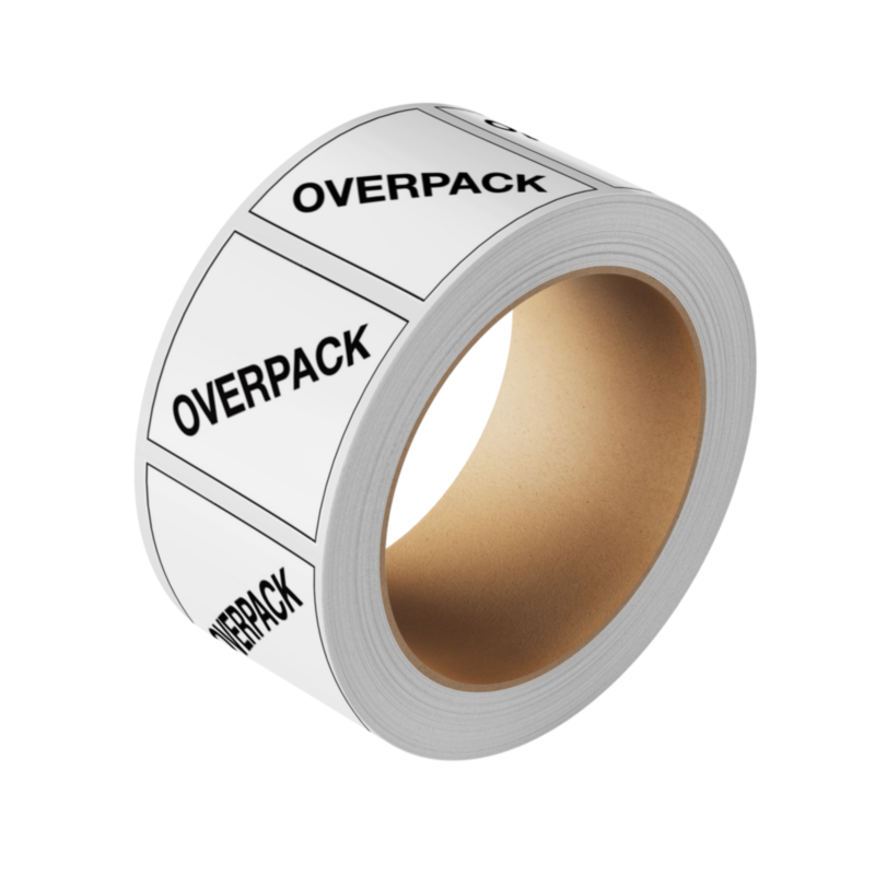 Overpack Labels 100x100mm | Labels Online