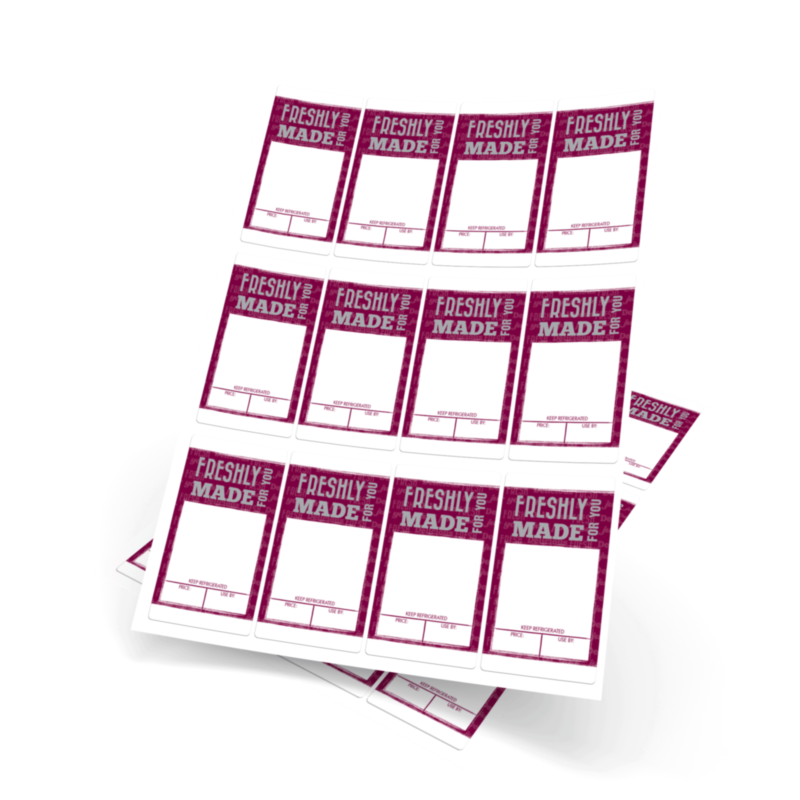 Burgundy Sandwich Label Sheets 86x48mm | Labels Online