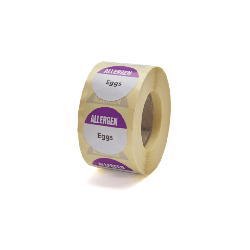 Allergen Eggs Labels 25mm | Labels Online