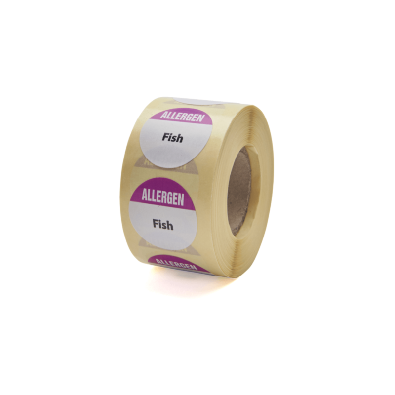 Allergen Fish Labels 25mm | Labels Online