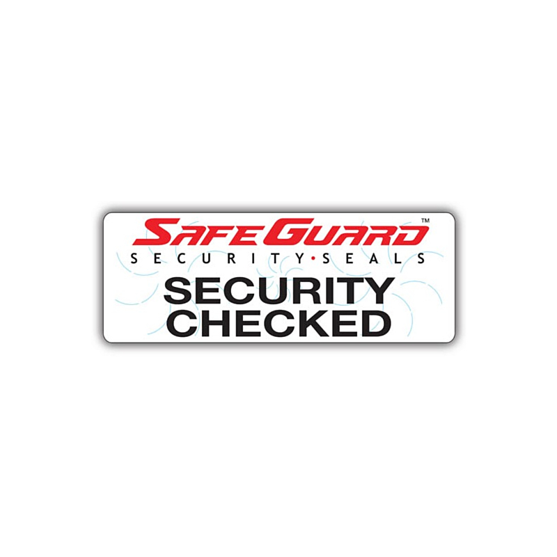 SafeGuard Security Checked Labels 122x45mm | Labels Online