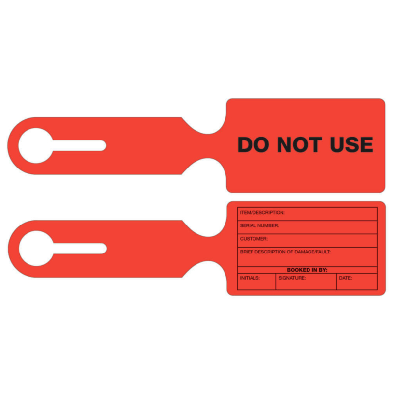 Do Not Use Loop Through Tags 245x60mm | Labels Online