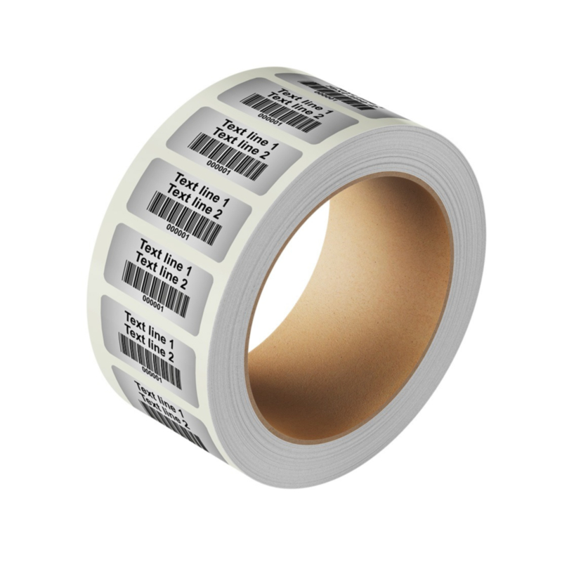 Silver Code 39 Barcode Labels 40x20mm | Labels Online