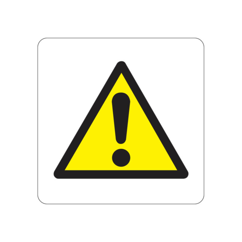 Caution Symbol Labels 50x50mm | Labels Online