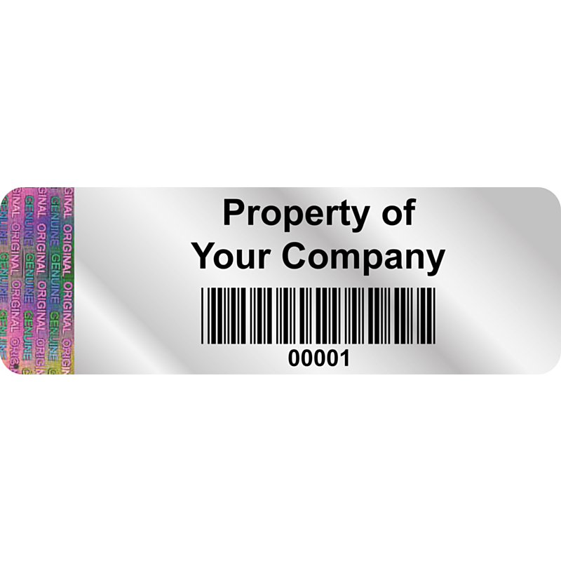 Personalised Void Asset Labels 60x20mm | Labels Online