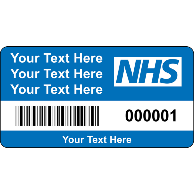 Personalised NHS Asset Labels 63x33mm | Labels Online