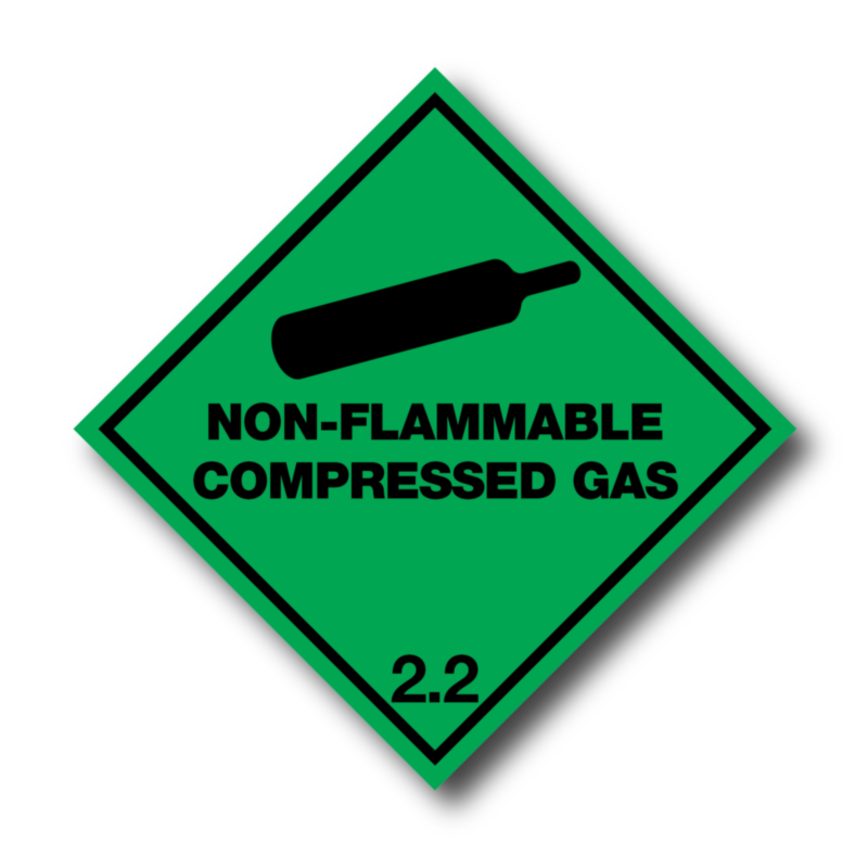 Non Flammable Compressed Gas 2.2 Labels | Labels Online