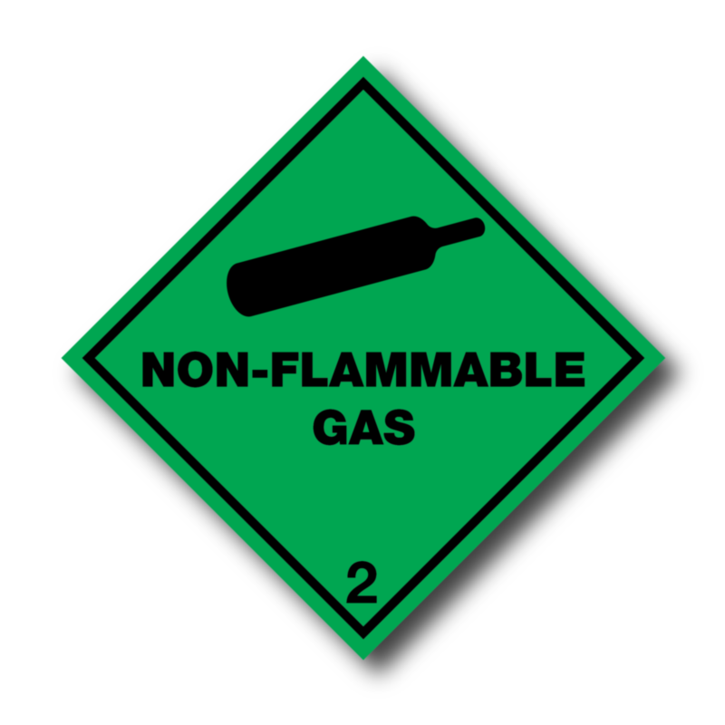 Non Flammable Gas 2 Labels | Labels Online