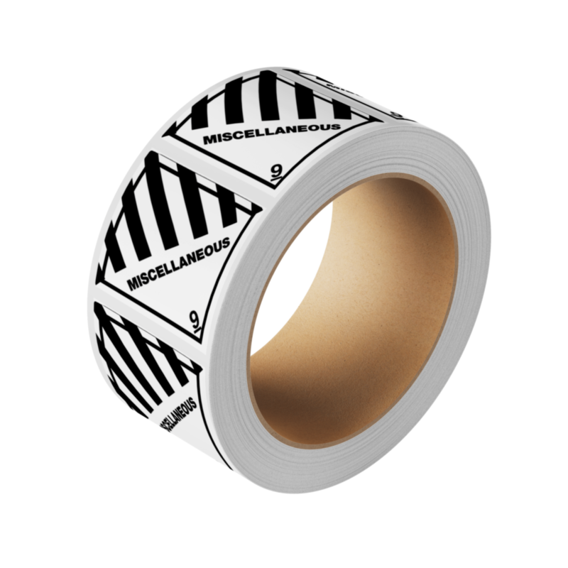 Class 9 Miscellaneous Hazard Labels 100x100mm | Labels Online